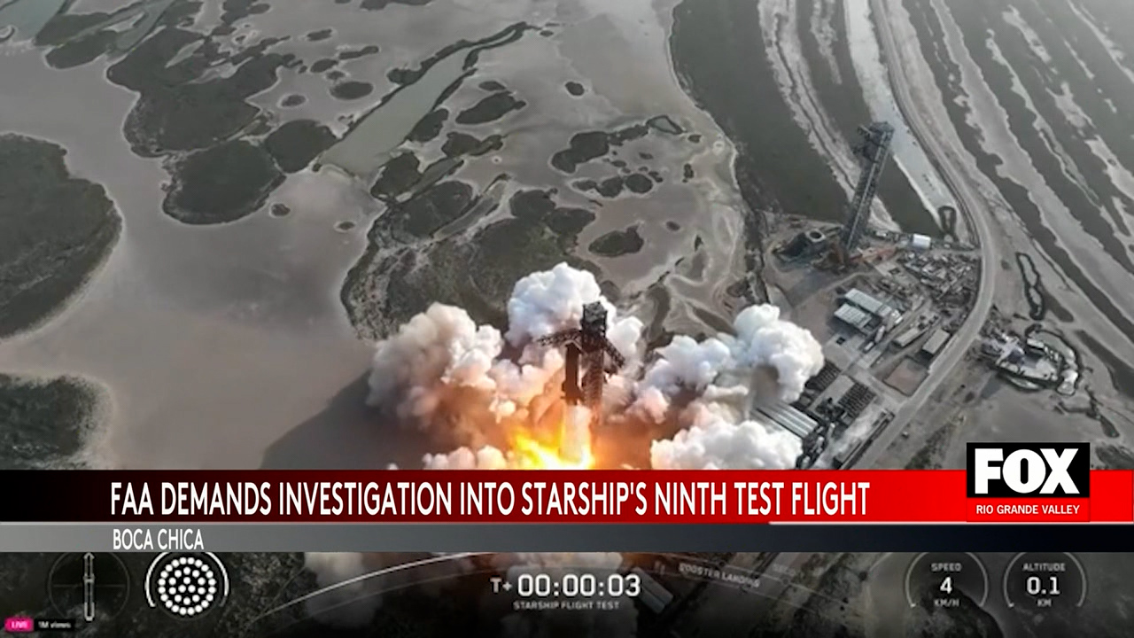 FAA Demands Investigation After Starship's Ninth Launch Ends In Fiery ...
