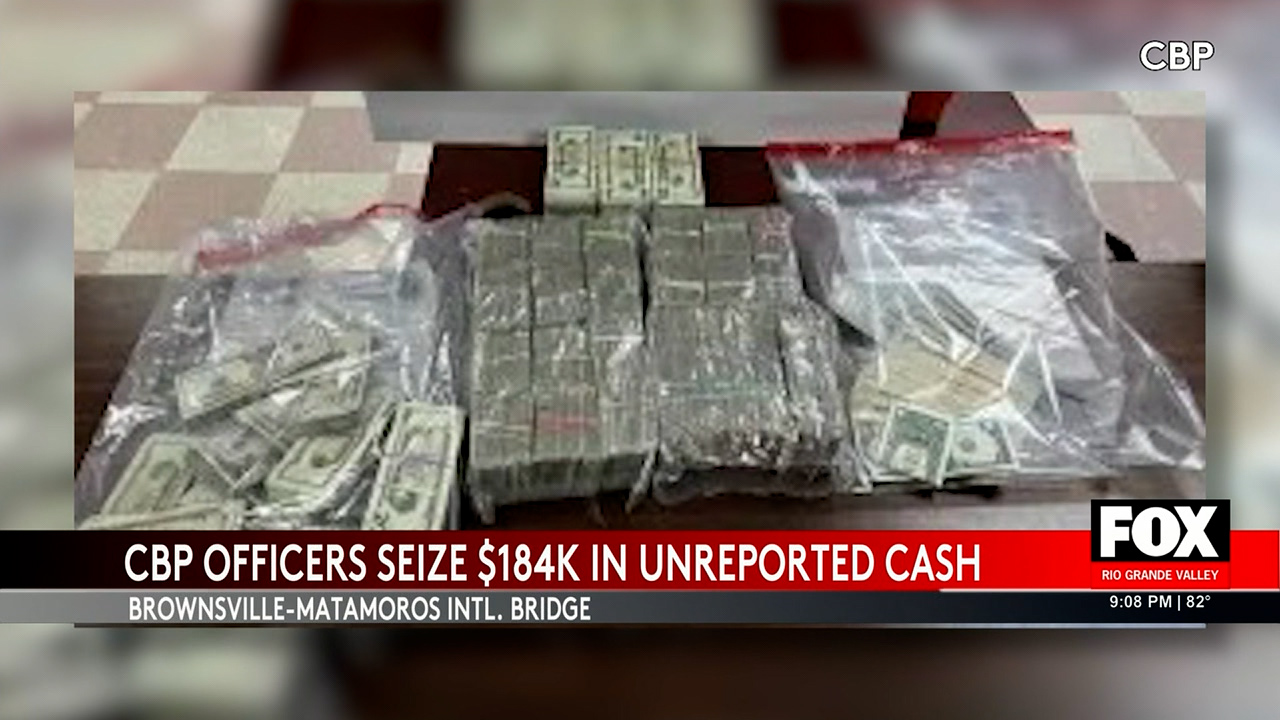 Cash Bust: $184K In Unreported Money Seized At Brownsville Bridge - Fox ...
