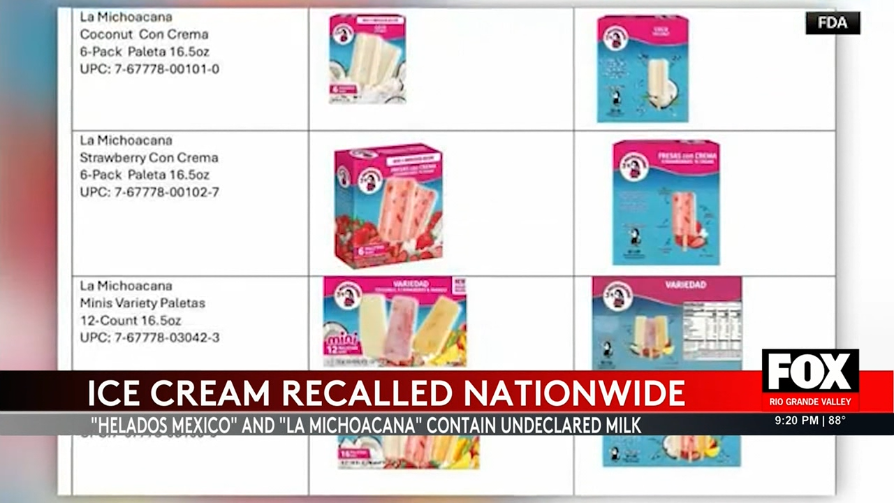 Ice Cream Recall Alert: Tropical Foods Pulls Products Due To Allergy ...