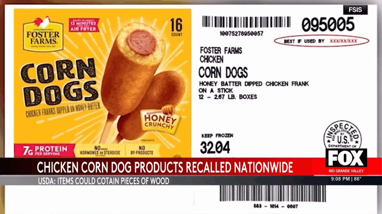 Chicken Corn Dog Recall: Foster Poultry Farms Withdraws 4 Million ...