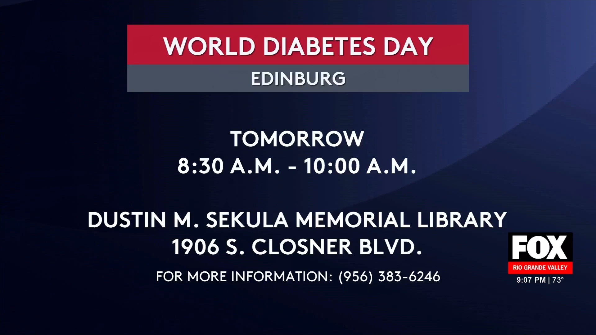 World Diabetes Day Breakthrough: Free Health Testing In Edinburg Sparks ...