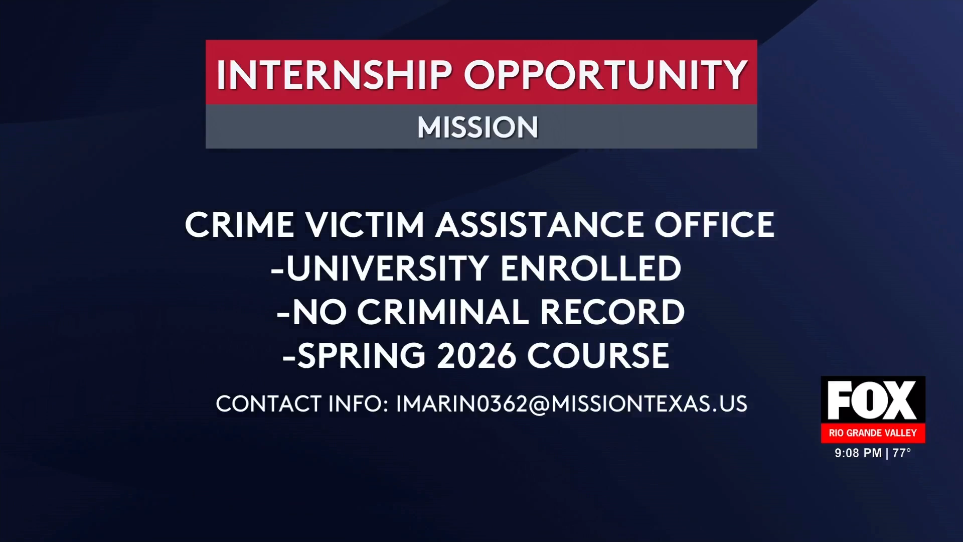 Shocking Opportunity: Mission Police Department Internship Opens Doors ...