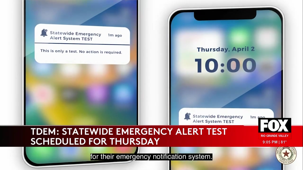 Texas Counties To Participate In Emergency Alert Drill