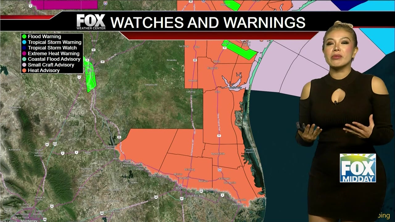 Full South Texas Weather Forecast: Heat Advisories Replace Flood Warnings